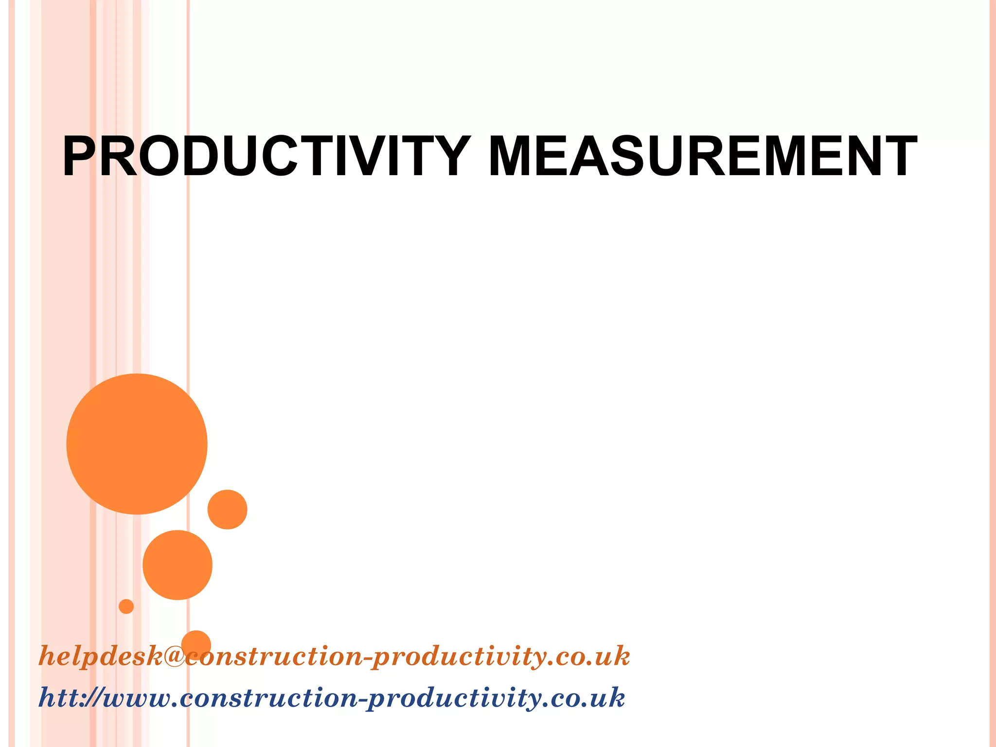 094 Productivity Measurement | PPT