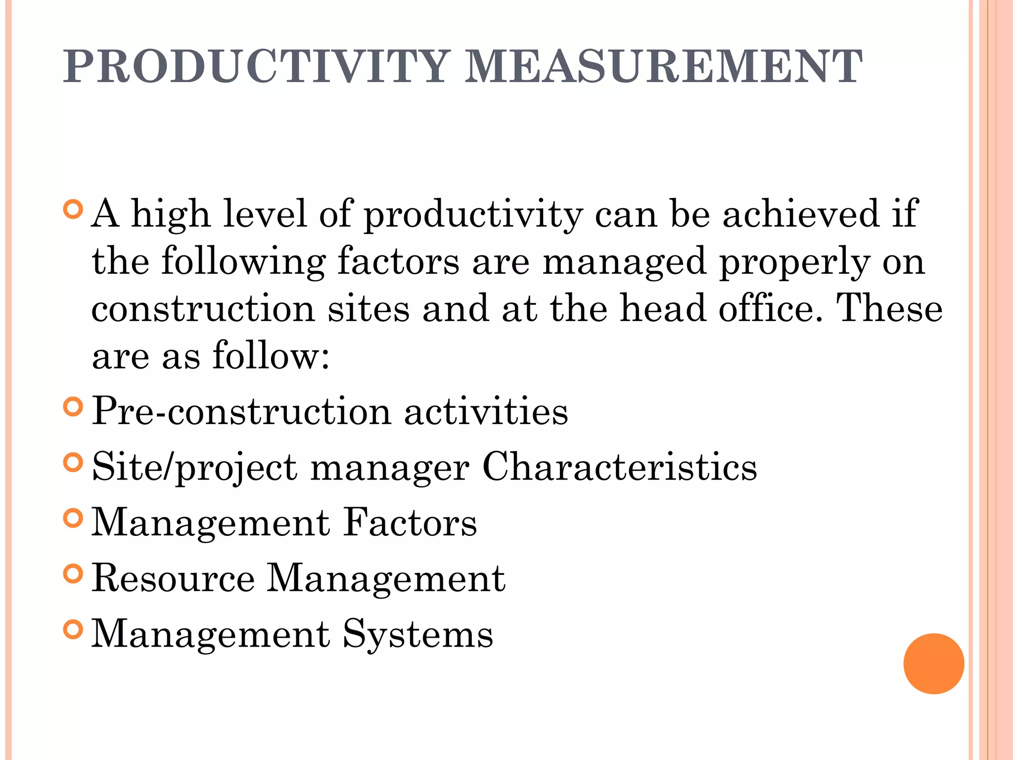 094 Productivity Measurement | PPT