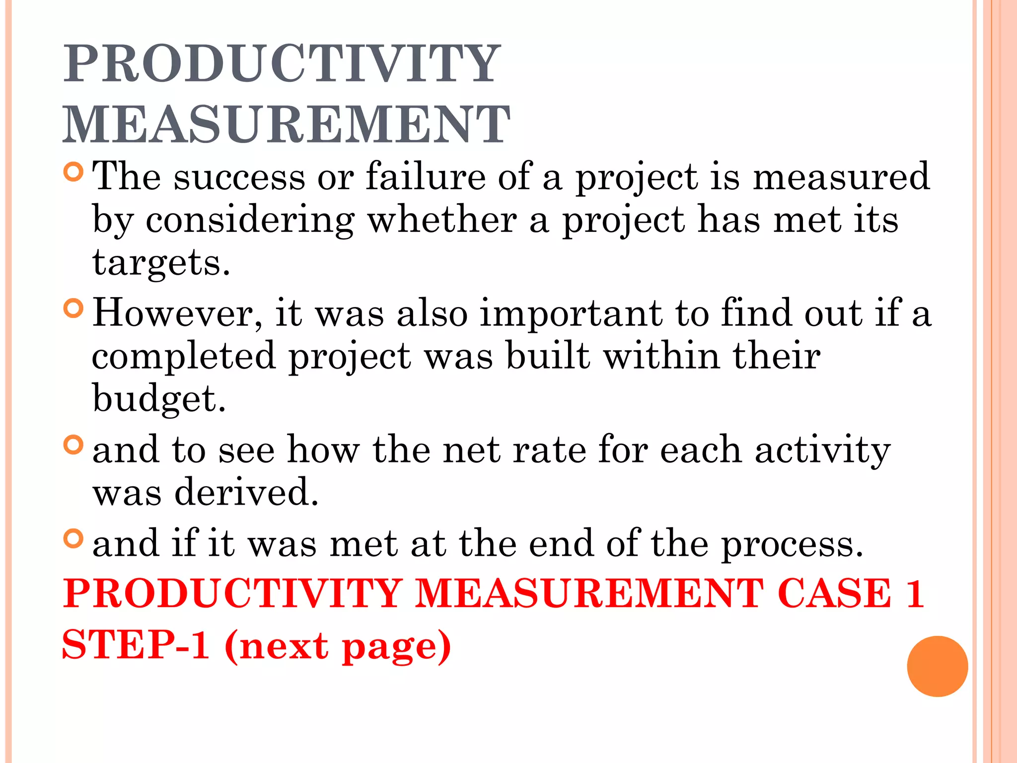 094 Productivity Measurement | PPT