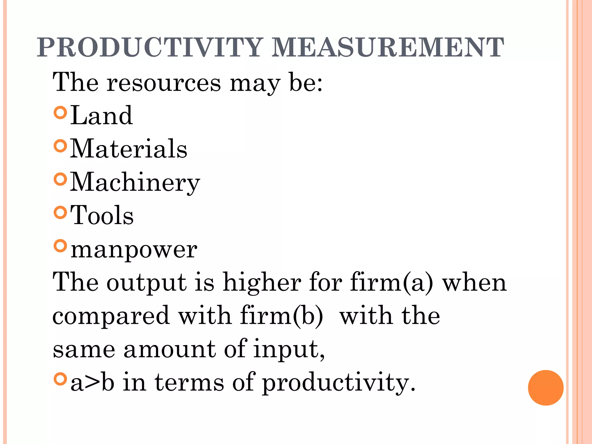 094 Productivity Measurement | PPT