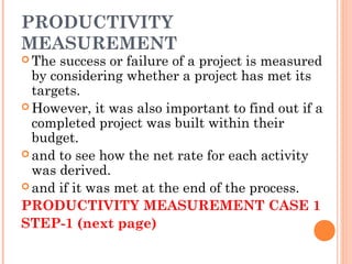 094 Productivity Measurement | PPT