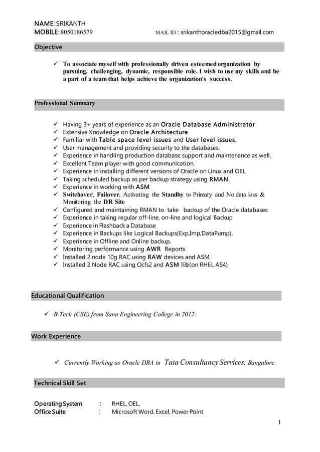 srikanth-2015_resume | PDF
