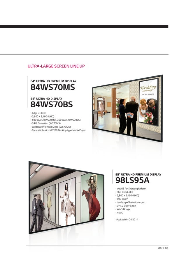2014 LG Monitor Signage - Commercial Large Monitors And Solutions | PDF