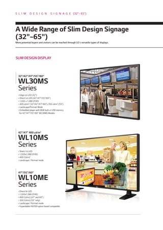 2014 LG Monitor Signage - Commercial Large Monitors And Solutions | PDF