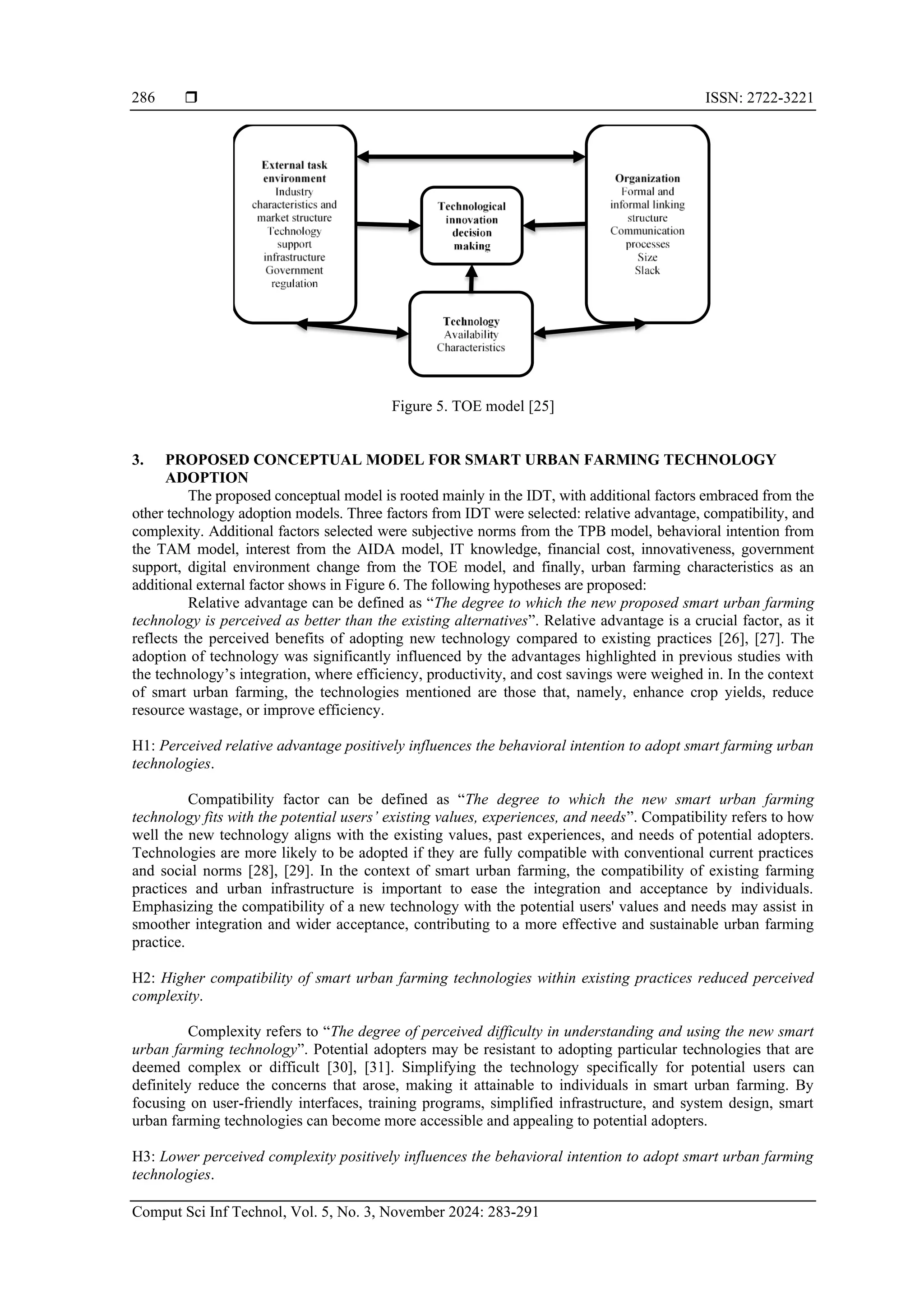 Technology adoption model for smart urban farming-a proposed conceptual ...