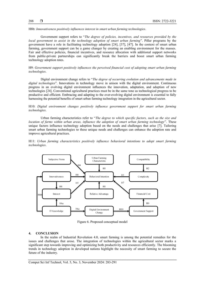 Technology adoption model for smart urban farming-a proposed conceptual model | PDF