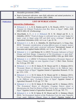 Assem Mohamed CV E | PDF