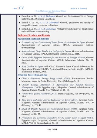 Assem Mohamed CV E | PDF