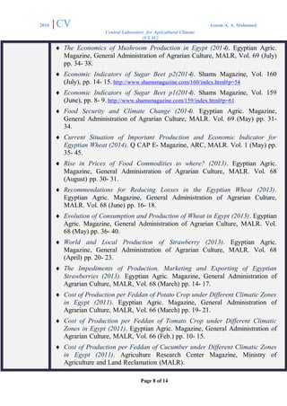 Assem Mohamed CV E | PDF