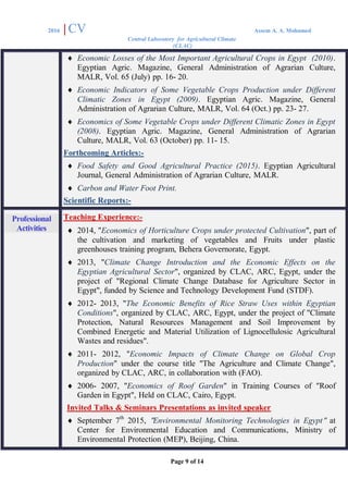 Assem Mohamed CV E | PDF