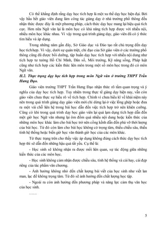 Đề tài: Dạy học tích hợp trong môn Ngữ văn ở trường THPT, HAY | DOCX