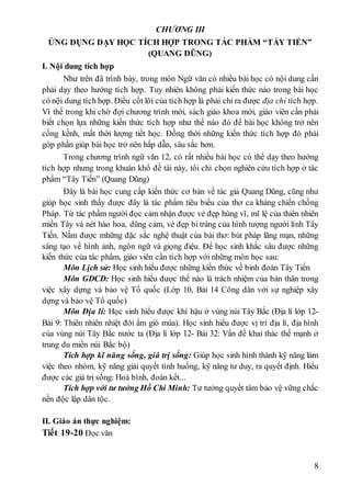 Đề tài: Dạy học tích hợp trong môn Ngữ văn ở trường THPT, HAY | DOCX