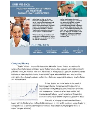 Stryker Financial Analysis | PDF