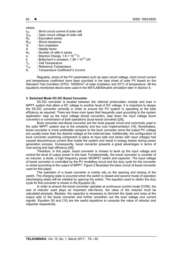 Mppt For Pv System Based On Variable Step Size Pando Algorithm Pdf