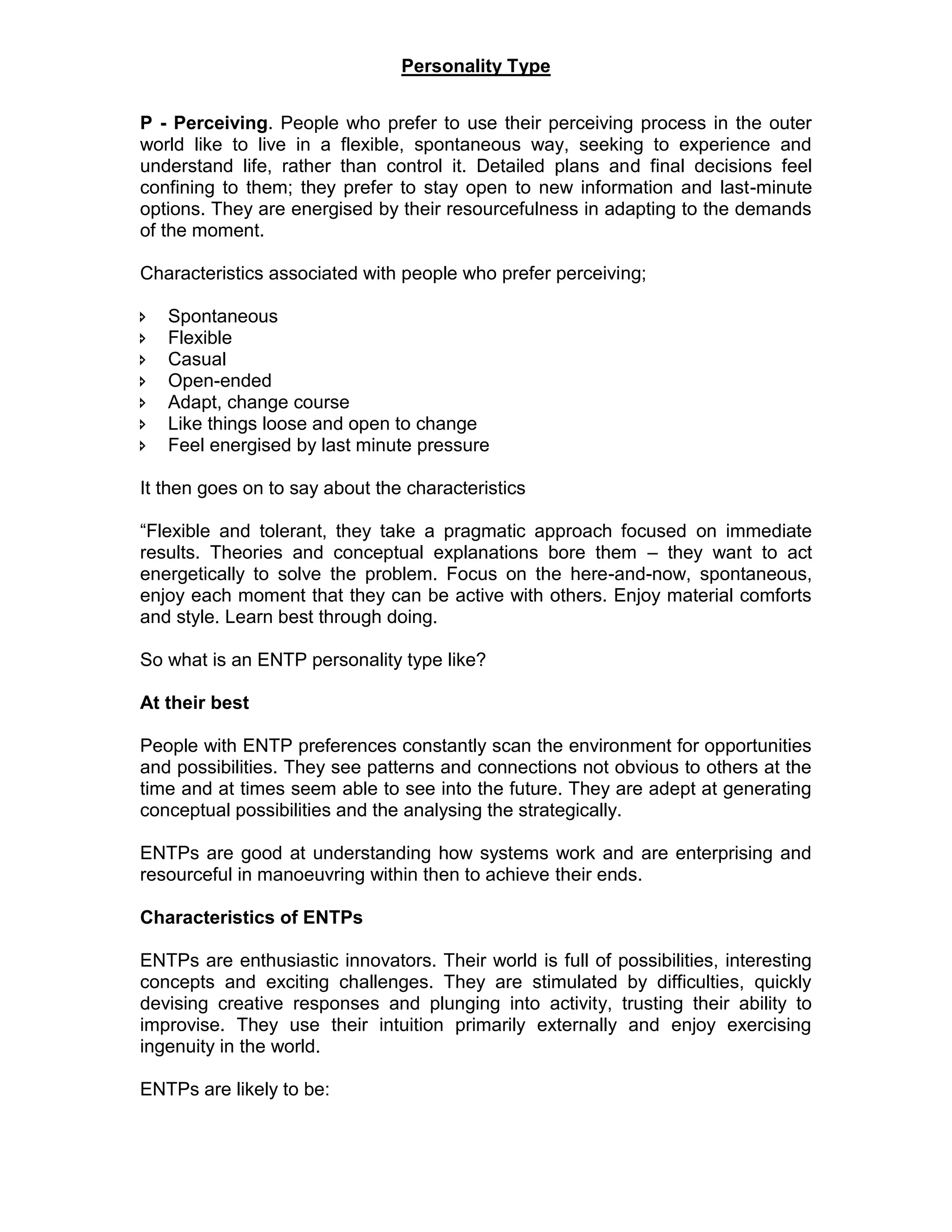 Personal characteristics 01 | PDF