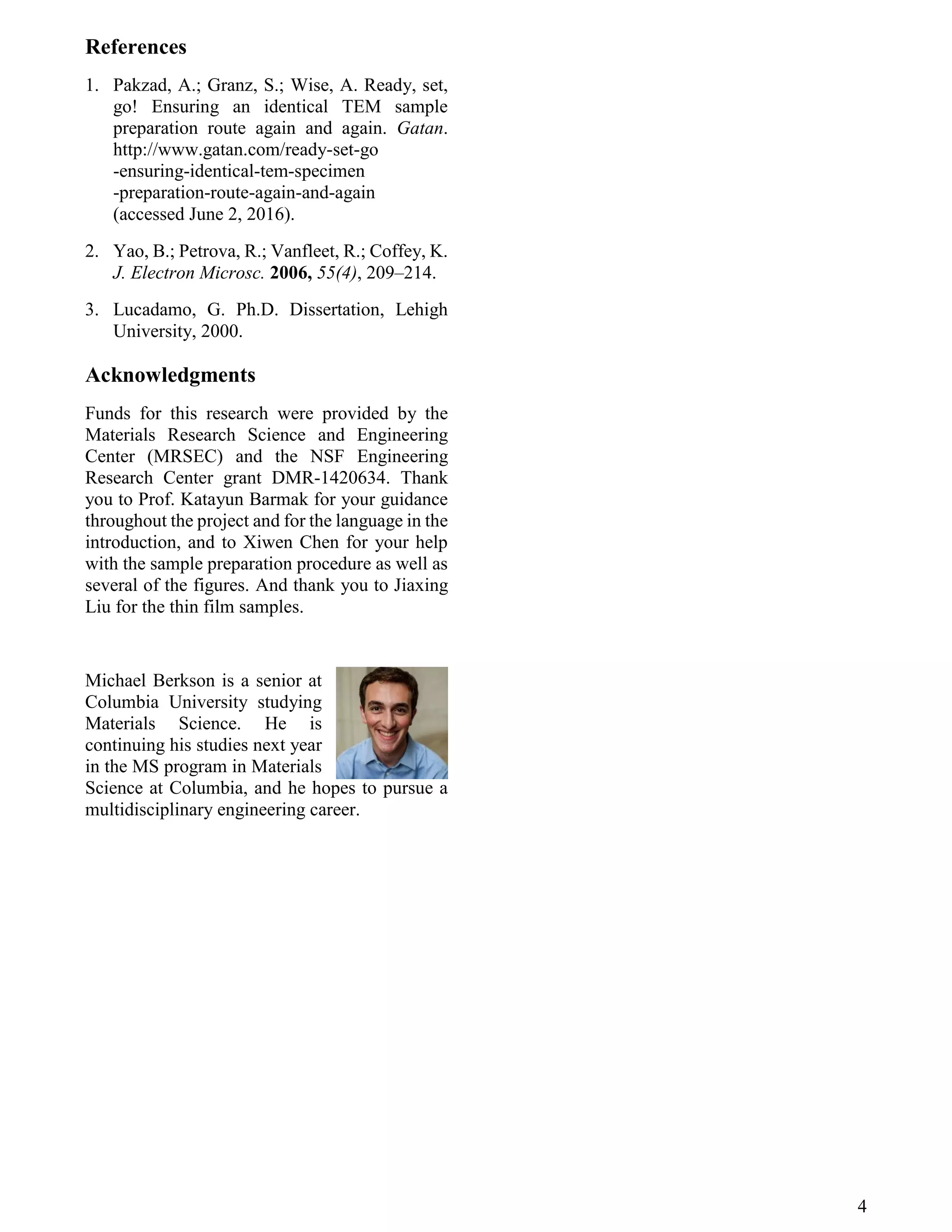 Michael Berkson Summer REU Extended Abstract | PDF