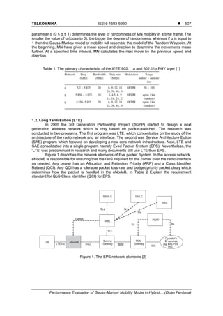 Performance Evaluation of Gauss-Markov Mobility Model in Hybrid LTE-VANET Networks | PDF