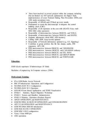 Stanley marius RESUME | DOCX