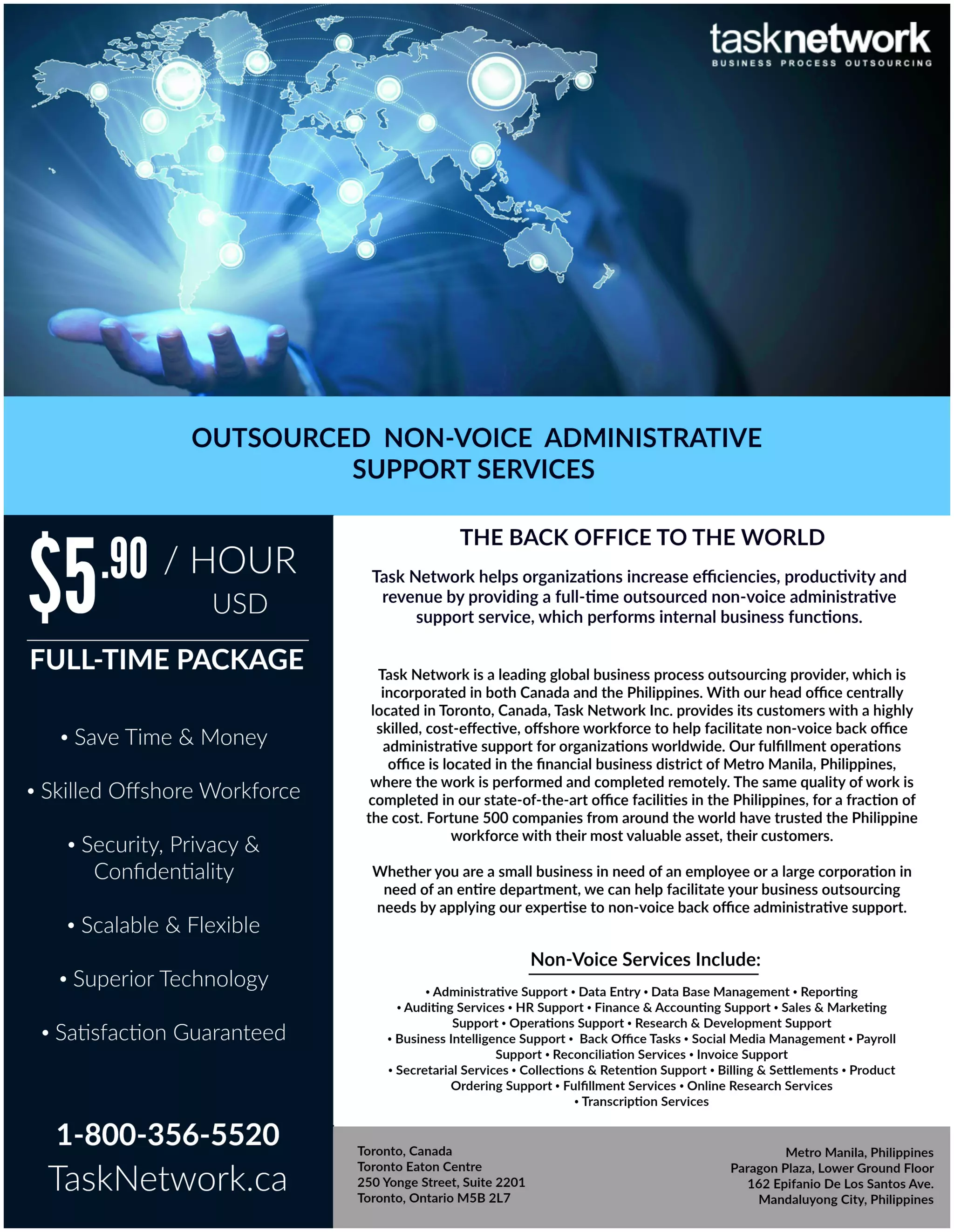 Nonvoice Admin Support Flyer | PDF