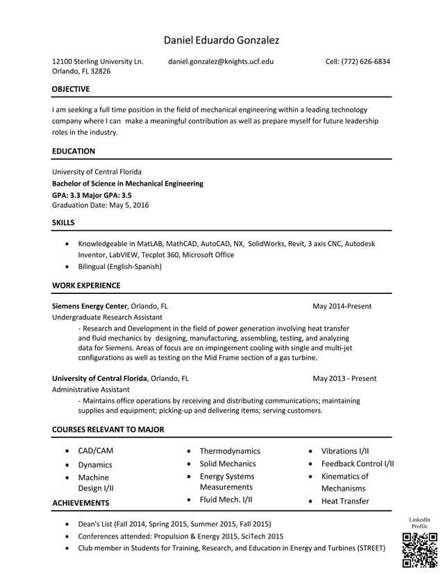 Daniel Engineering Resume | PDF