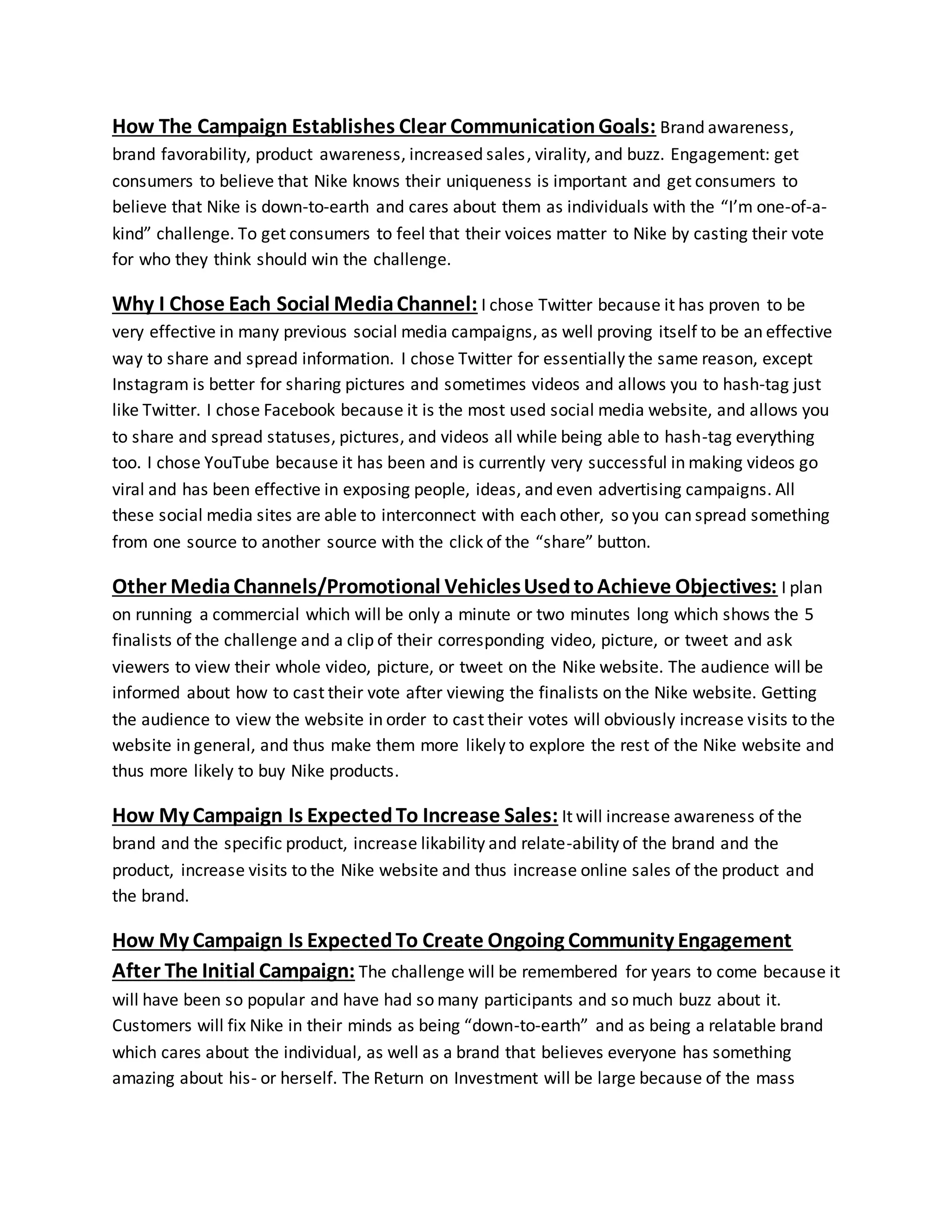 social media assignment | DOCX