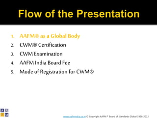 CWM-Presentation | PPTX