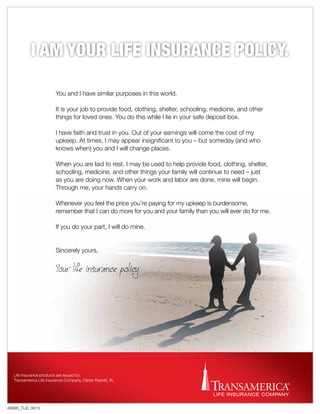 I AM YOUR INSURANCE POLICY LETTER | PDF