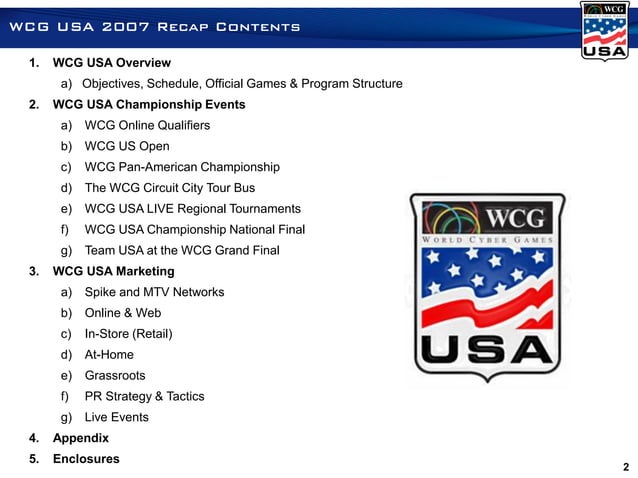 WCG USA 2007 Master Recap | PPT