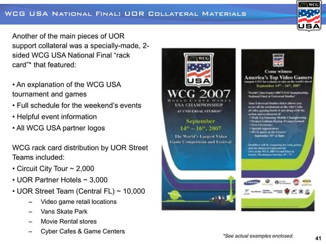 WCG USA 2007 Master Recap | PPT