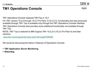 TM1 Monitoring Tools | PDF
