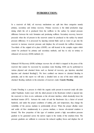 Alkaline Flooding | DOCX