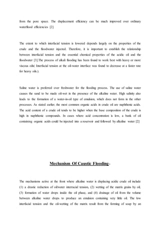 Alkaline Flooding | DOCX