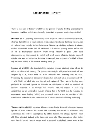 Alkaline Flooding | DOCX
