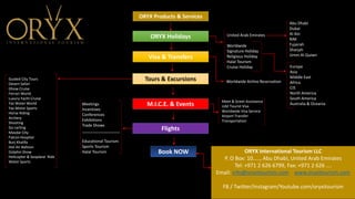 ORYX F1 Packages 2015 | PPT