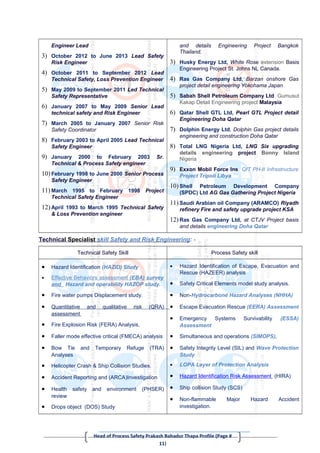 Head of Process Safety engineering profile Prakash Thapa | DOC