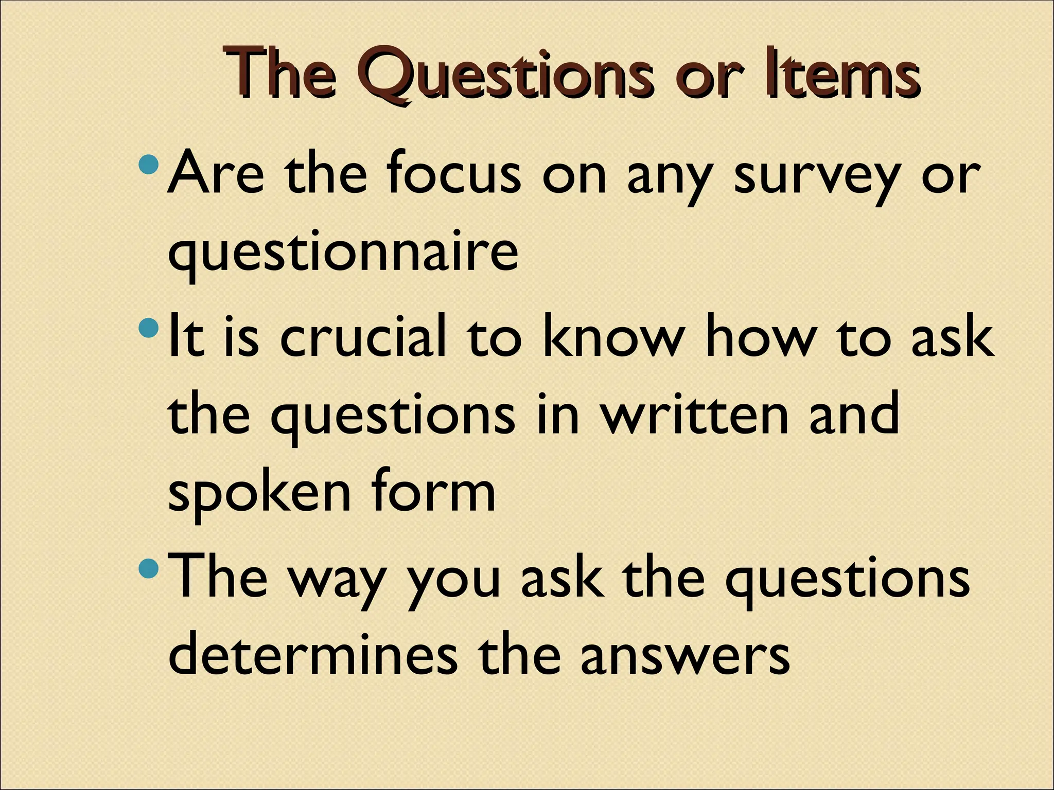 Introduction to Questionnaire design PPT | PPT