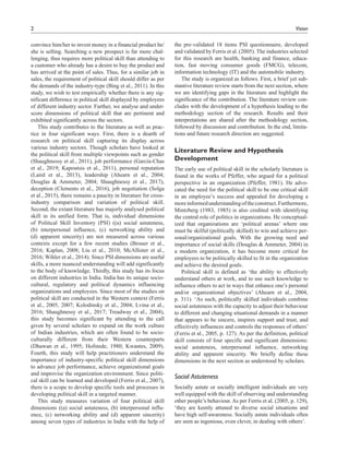 Variation of Political Skill Dimensions Across Different Industries | PDF