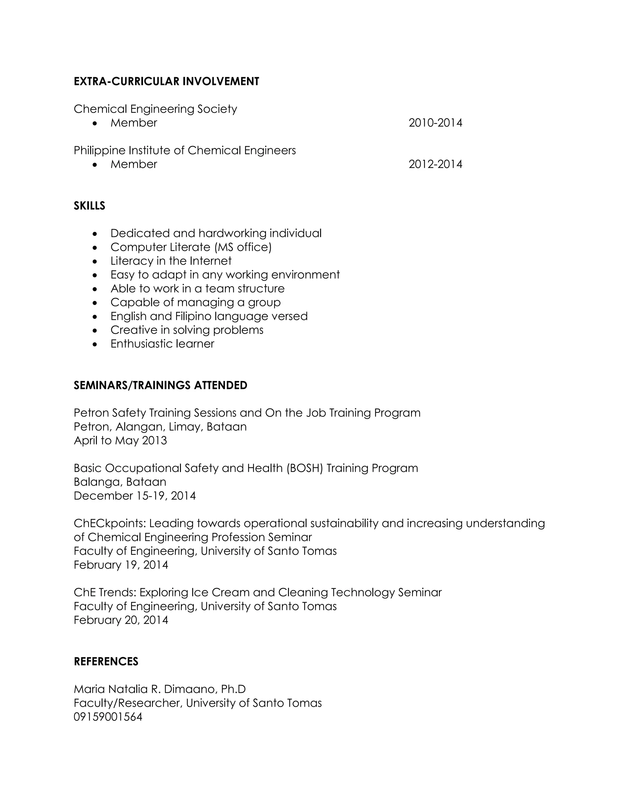Franz Darrell Bumagat Resume work | PDF