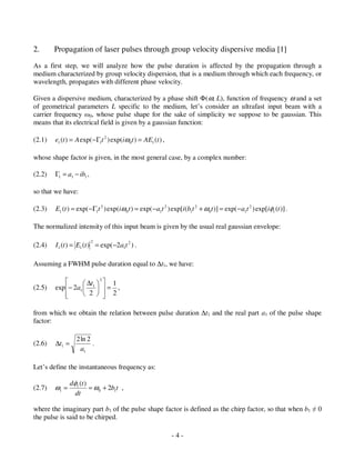 Chirped Pulse Amplifiers | PDF