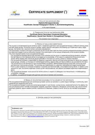 sociaal-pedagogisch werker 4 - activiteitenbegeleiding engels | PDF