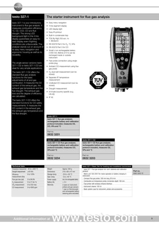 Testo - Flue Gas Emissions | PDF