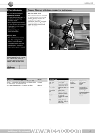 Testo - Multifunction Measuring Instruments | PDF | Indoor ...