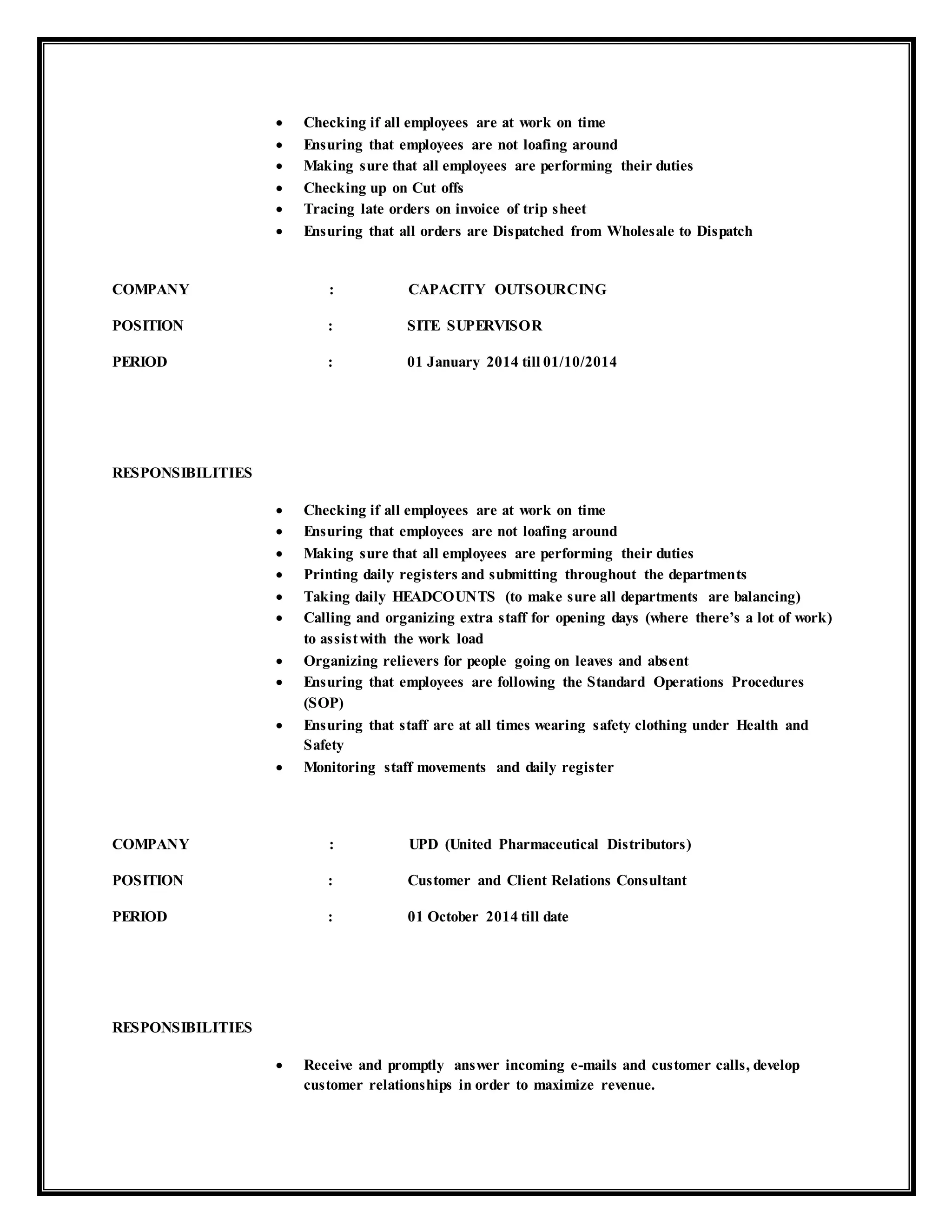 CURRICULUM VITAE of MSIBI SIFISO | DOCX