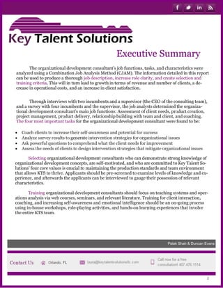 KTS Job Analysis | PDF