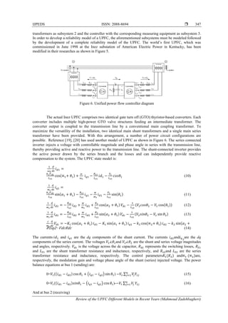 Review of the UPFC Different Models in Recent Years | PDF