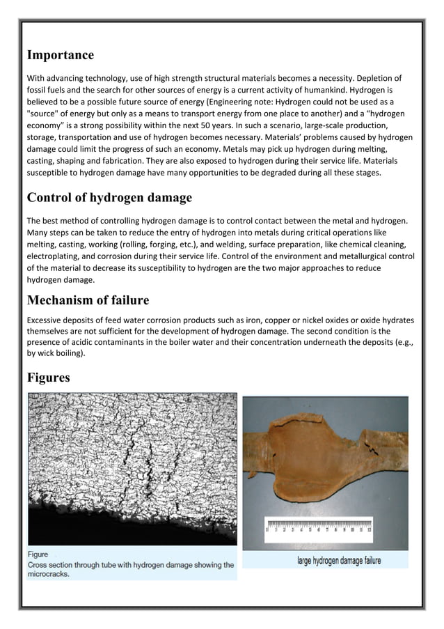 Hydrogen attack | PDF