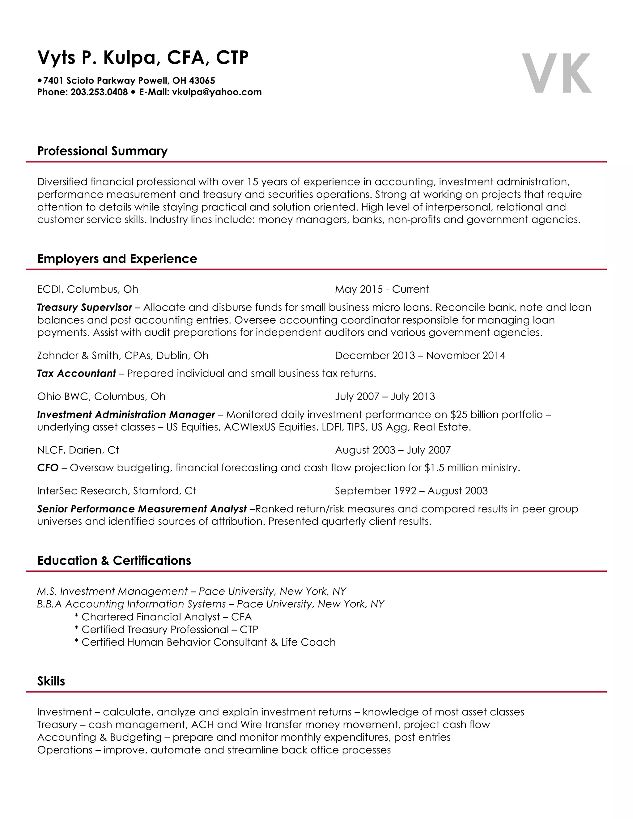 VPK Resume Sept 2015 | PDF