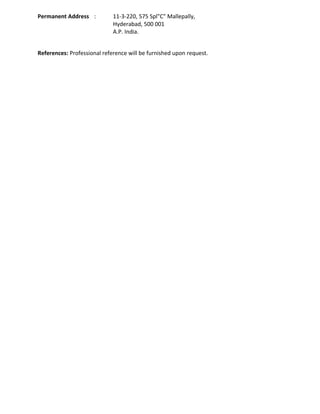 Ismail_CV | DOC | Human Resources | Business