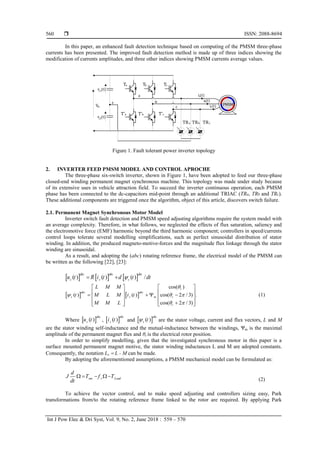 Enhanced Three-Phase Inverter Faults Detection And Diagnosis Approach ...