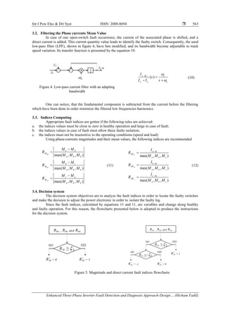 Enhanced Three-Phase Inverter Faults Detection And Diagnosis Approach - Design And Experimental ...